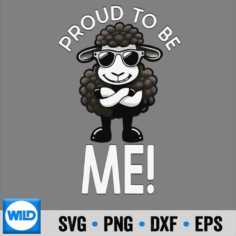 Sheep SVG, Proud To Be The Outcast Black Sheep Of The Family SVG - WildSvg