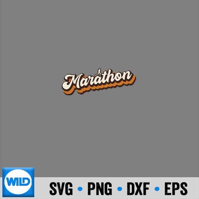 Boston Marathon SVG, Retro Marathon For Runner Marathon SVG - WildSvg