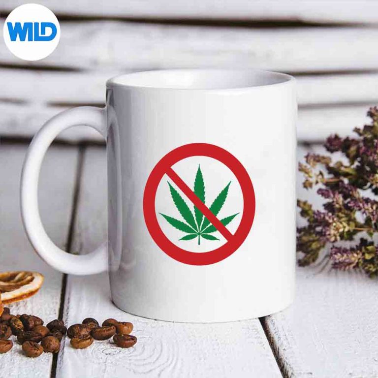 Cannabis SVG, Say No Cannabis Antimarijuana Retro Anti Weed SVG - WildSvg