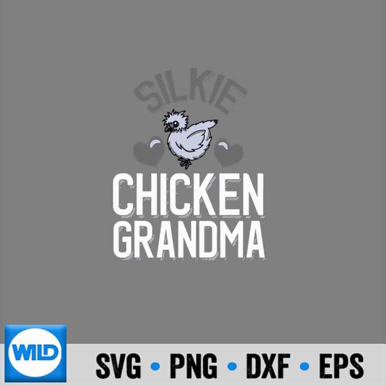 Chicken SVG, Silkie Chicken Grandma Vintage SVG - WildSvg