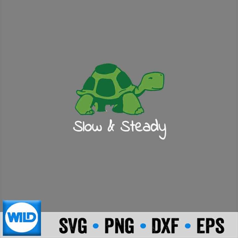 Turtle SVG, Slow And Steady Little Turtle SVG - WildSvg