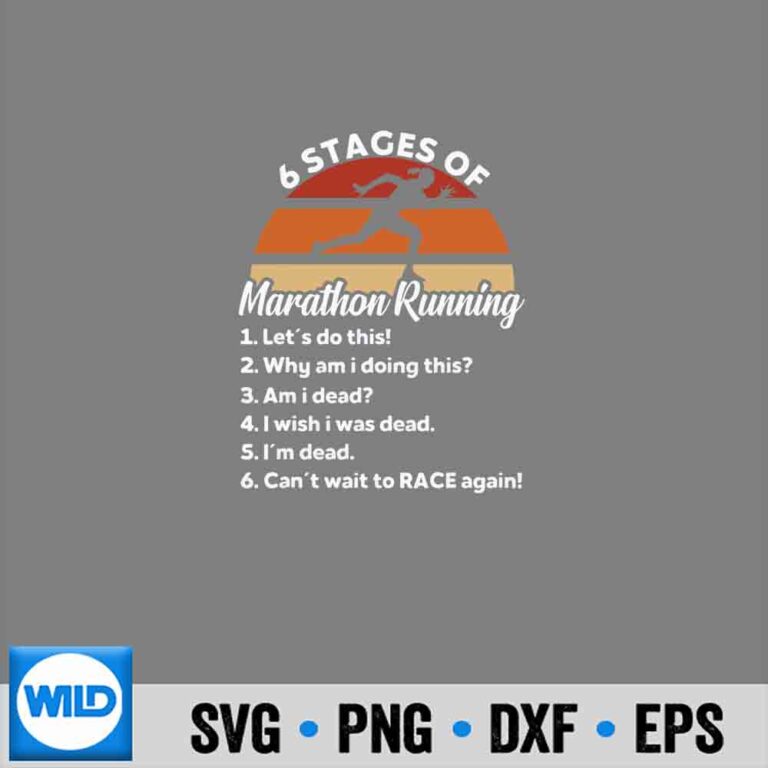 Boston Marathon SVG, Stages Of Marathon Running For Runner SVG - WildSvg