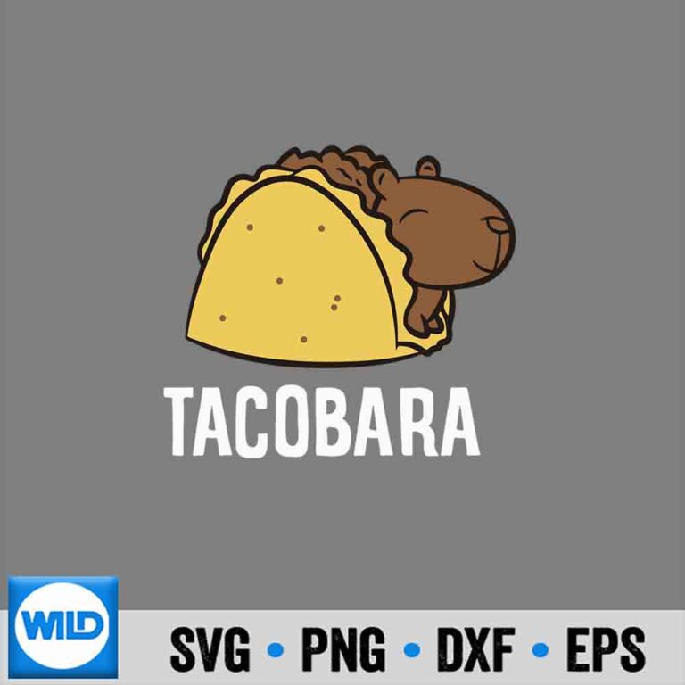 Taco SVG, Tacobara Capybara Tacos Vintage SVG - WildSvg