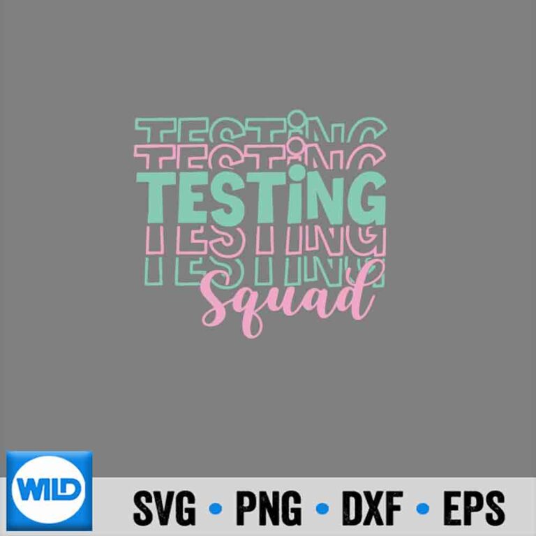 Test Day SVG, Testing Squad School Testing Day SVG - WildSvg