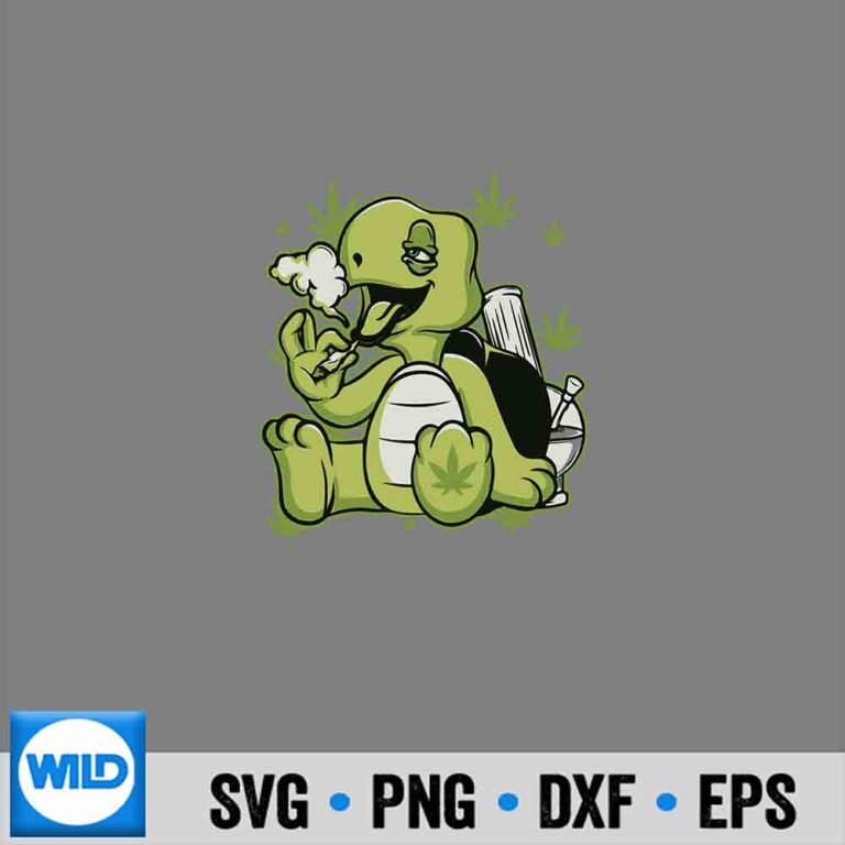 Turtle SVG, Turtle Smoking Weed Cannabis Marijuana SVG - WildSvg