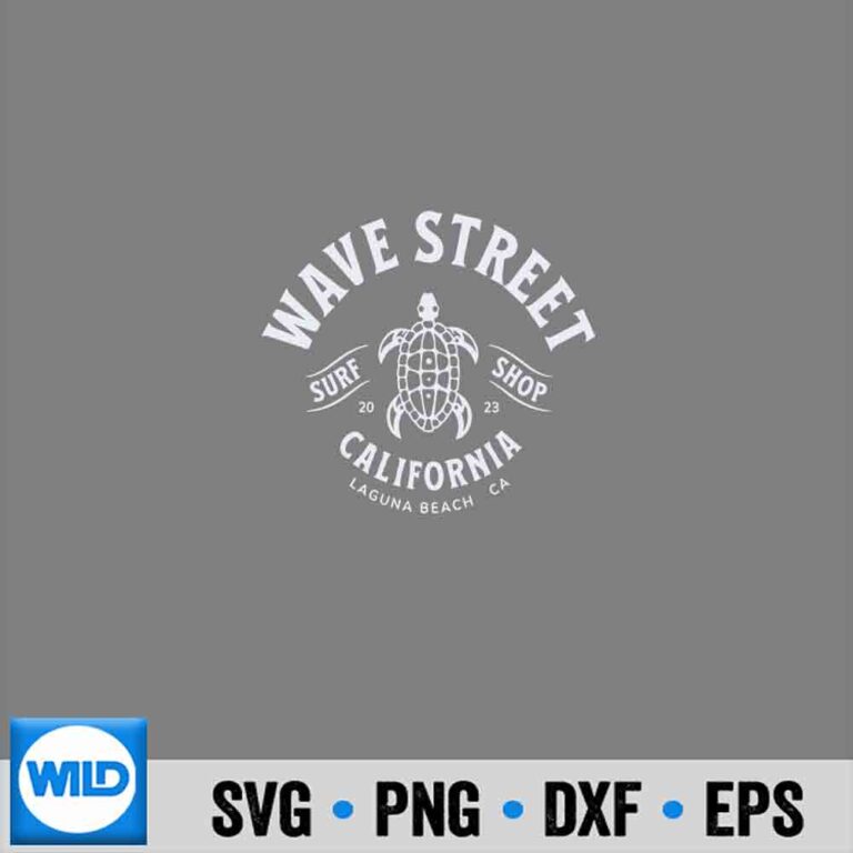 Turtle SVG, Wave Street Surf Shop Hawaiian Honu Turtle SVG - WildSvg