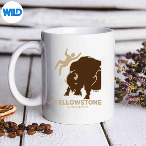 Bison SVG, Yellowstone Bison Toss Modern National Park SVG - WildSvg