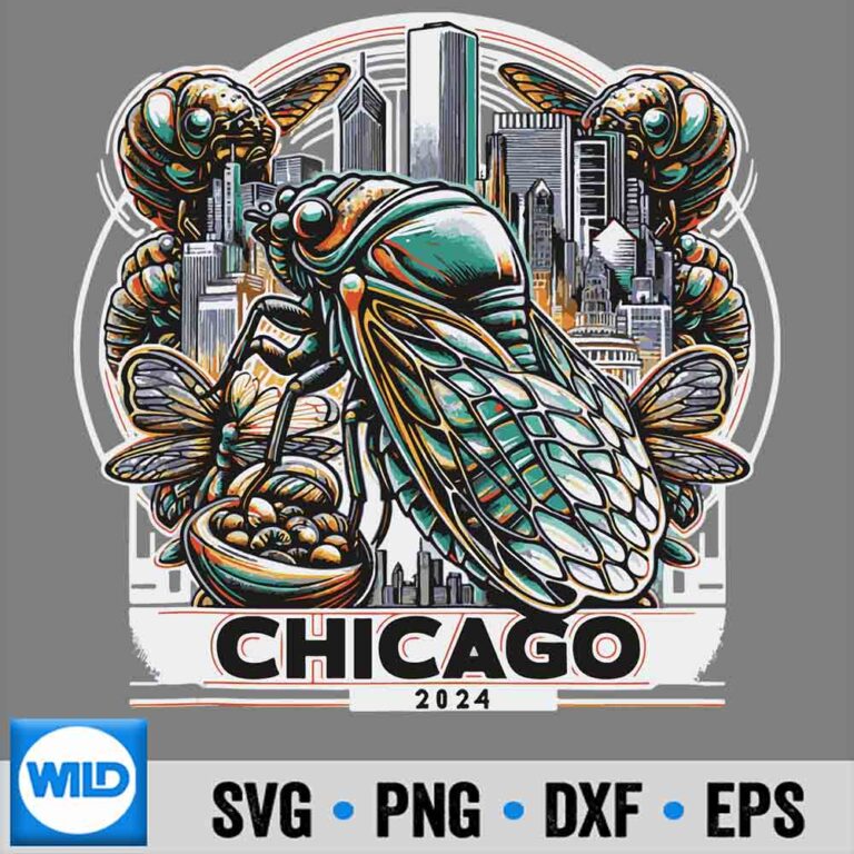 Chicago SVG, Chicago Urban Cicada Brood Xiii Wonder SVG - WildSvg