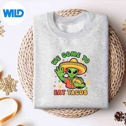 Cinco De Mayo SVG, Cinco De Mayo Mexican Alien Eat Tacos SVG - WildSvg