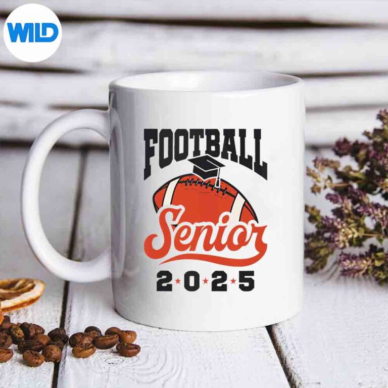 Senior 2025 SVG, Class Of 2025 Football Senior Graduation Grad Graduate ...