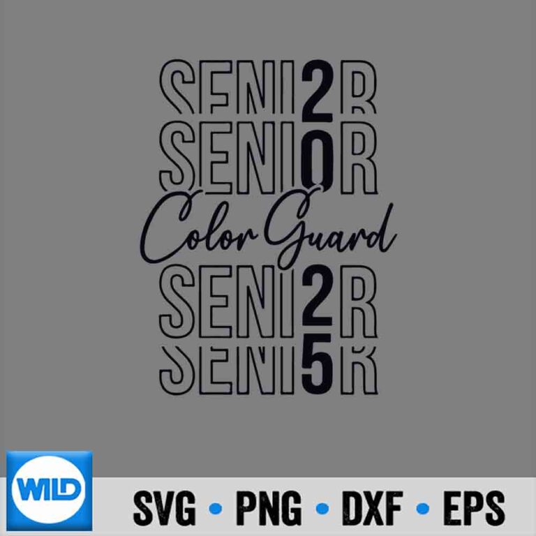 Senior 2025 SVG, Color Guard Senior Hearts Class Of 2025 Senior Color ...