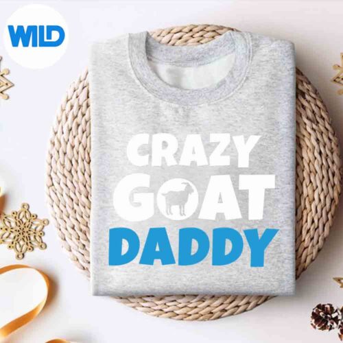 Daddy SVG, Crazy Goat Daddy Goats Lover SVG - WildSvg