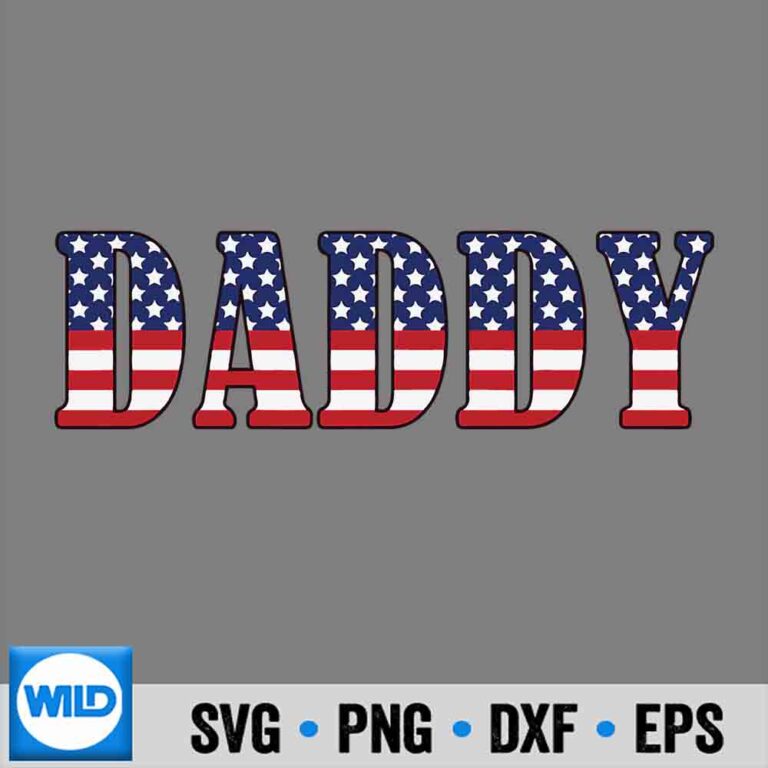 4th Of July SVG, Dad 4th Of July American Flag Daddy Dad Usa SVG - WildSvg