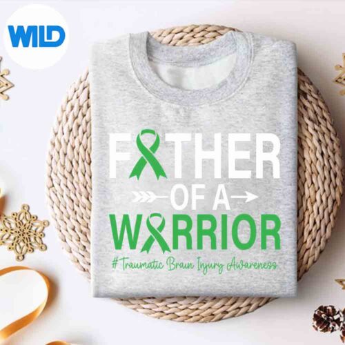 Father SVG, Father Of A Warrior Traumatic Brain Injury Awareness SVG ...