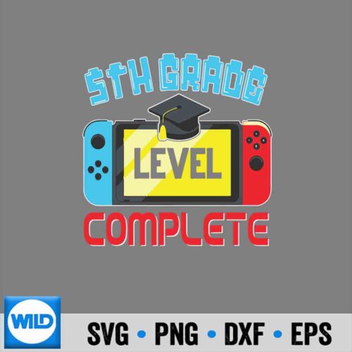 Graduation SVG, Grade Level Complete Graduation Gamer SVG - WildSvg
