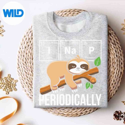 Scientist Lab Week SVG, I Nap Periodically Sloth Animal Periodic Table ...