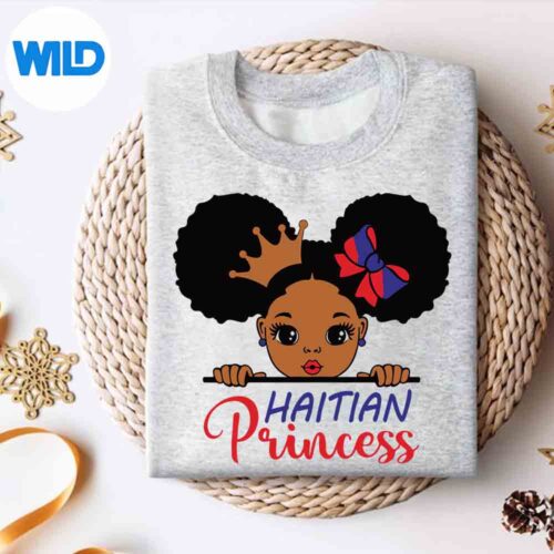 Haitian SVG, Melanin Haitian Princess Haiti Flag Black Girls Overjoyed ...