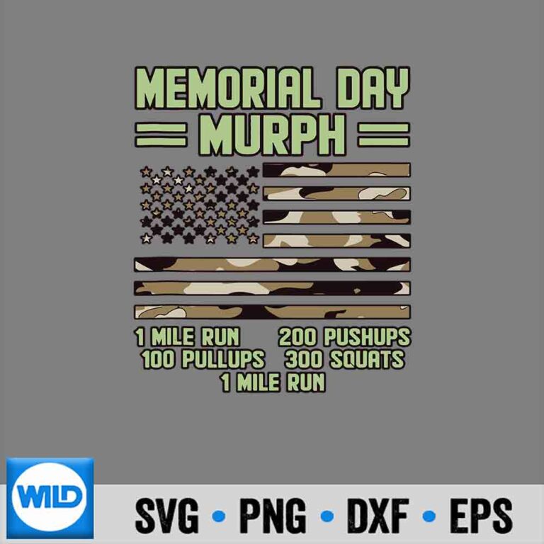 Memorial Day SVG, Memorial Day Murph Mile Run Veteran SVG - WildSvg