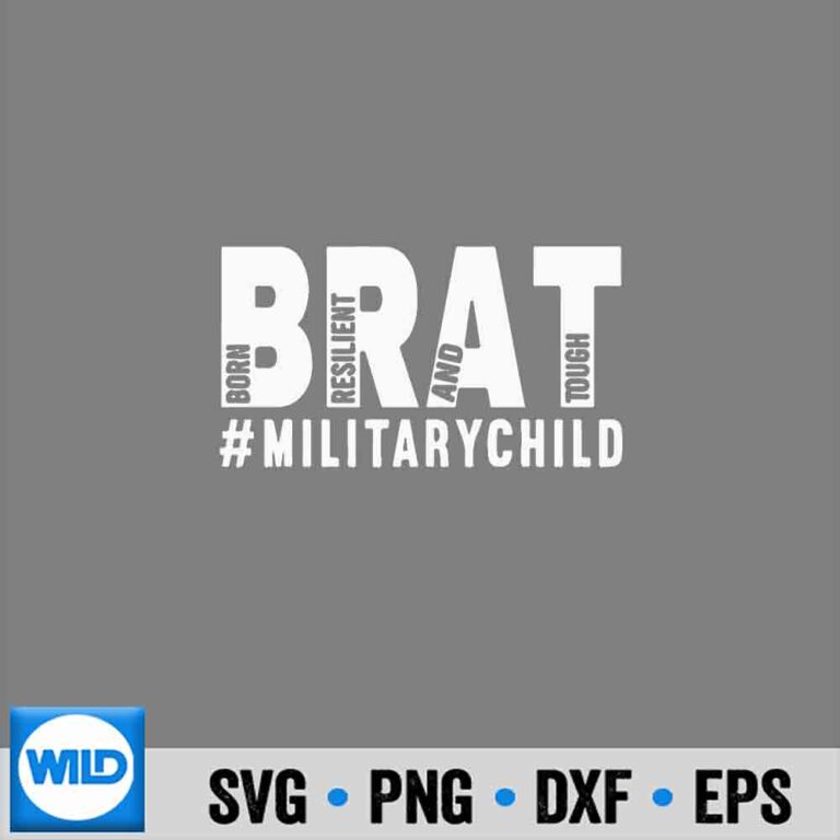Military Month SVG, Month Of The Military Child Born Resilient And ...