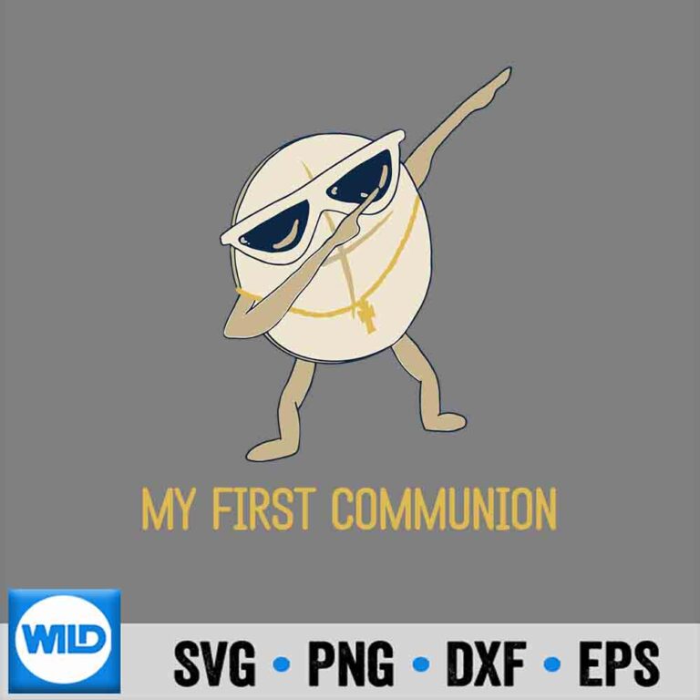 Dabbing SVG, My First Communion Dabbing Wafer St Communion SVG - WildSvg