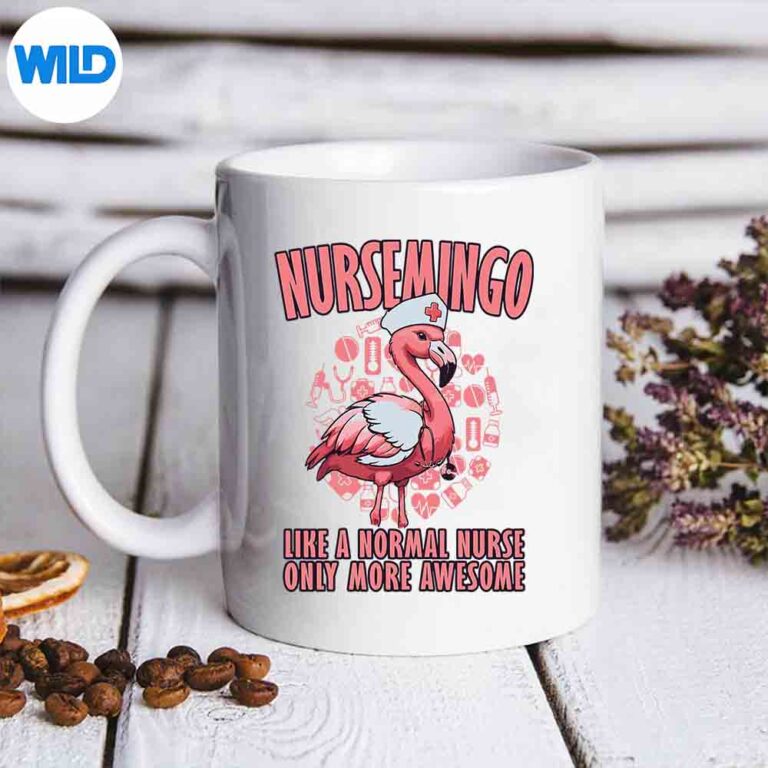 Nursemingo SVG, Nursemingo Nurse Flamingo Cute Nursing Flamingo SVG - WildSvg
