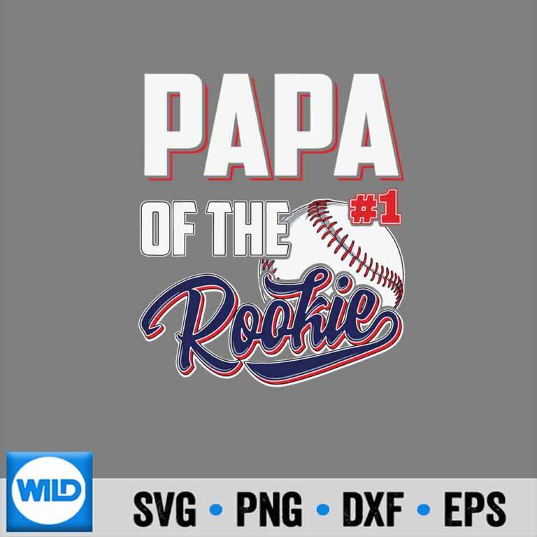 Papa SVG, Papa Of Rookie Years Old Team St Baseball SVG - WildSvg