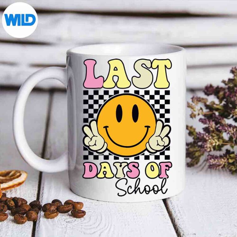 Last Day Of School SVG, Retro Groovy Last Days Of School Smile ...