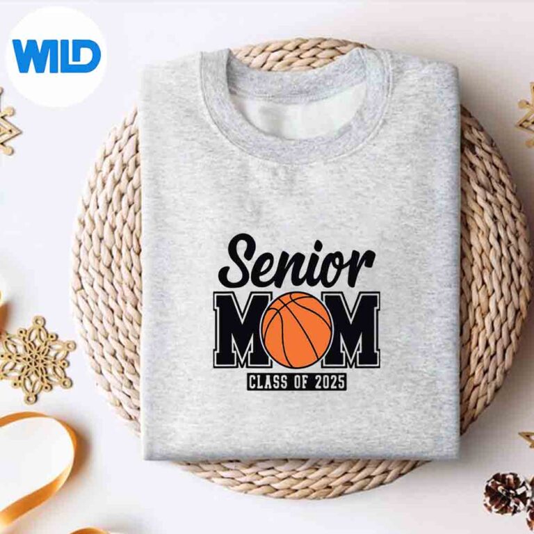 Senior 2025 SVG, Senior Basketball Mom Class Of 2025 Player Graduation ...