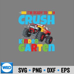 Back To School SVG, Back To School First Day Of Kindergarten Monster ...