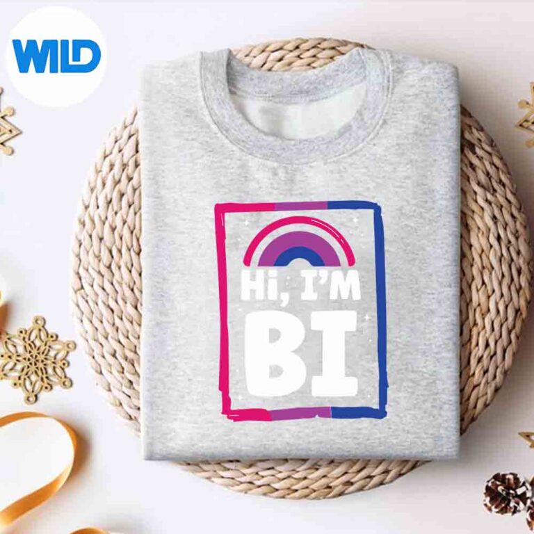 Bisexual SVG, Bisexual Bi Pride Flag Hi Im Bi SVG - WildSvg