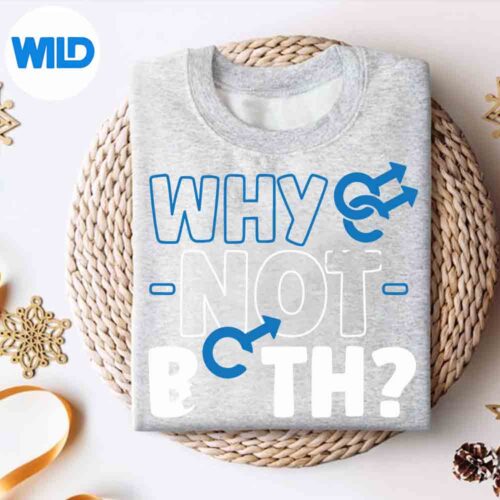 Bisexual SVG, Bisexual Bi Pride Flag Why Not Both Overjoyed Great SVG - WildSvg