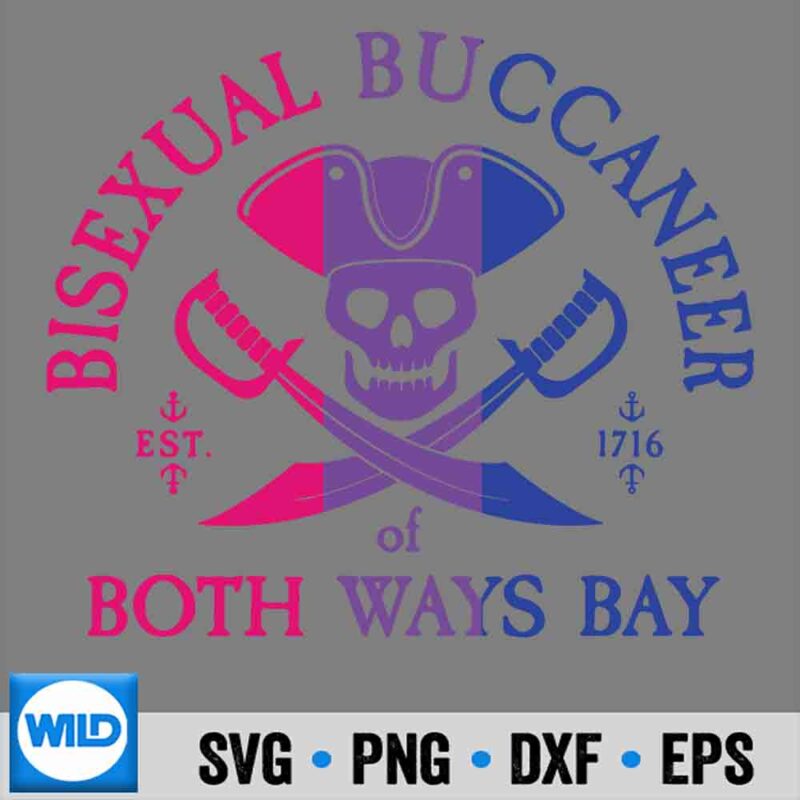 Bisexual SVG, Bisexual Buccaneer Of Both Ways Bay Bi Pride SVG - WildSvg