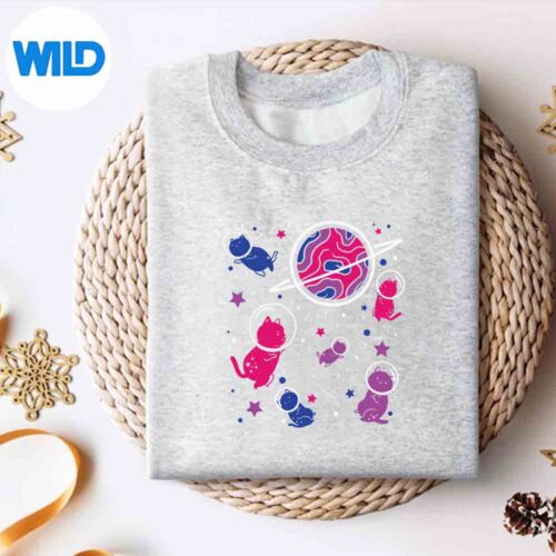Bisexual SVG, Bisexual Pride Cat In Space Bisexual SVG - WildSvg