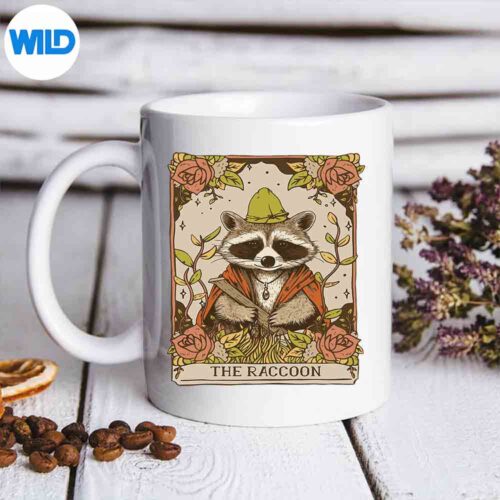 Cottagecore SVG, Cottagecore Aesthetic The Raccoon Tarot Card Vintage ...