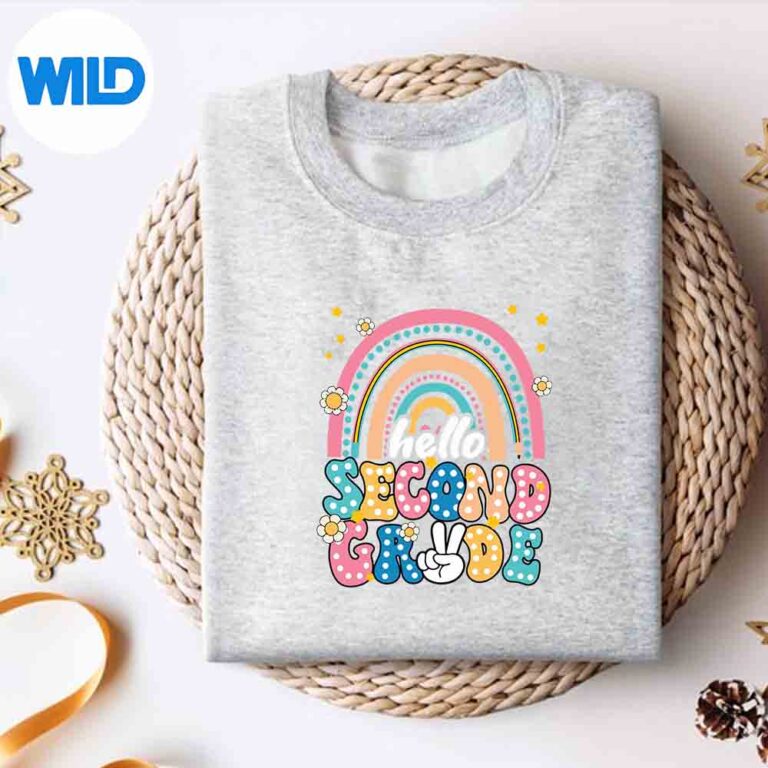 First Grade SVG, Groovy Hello Second Grade First Day Of School Teachers ...