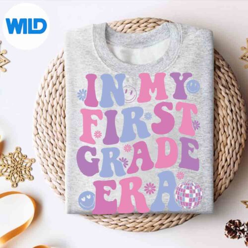 First Grade SVG, In My First Grade Era Girl Back To School Grade ...