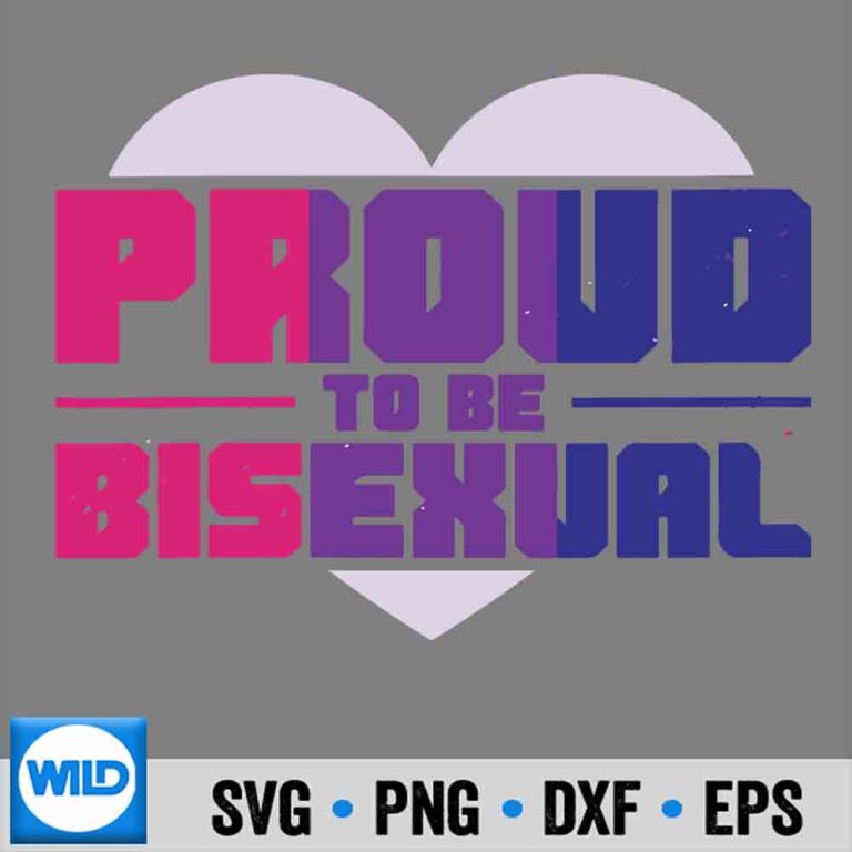 Lgbtq SVG, Proud To Be Bisexual Lgbtq Gay Pride Month SVG - WildSvg