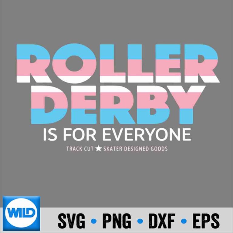 Transgender SVG, Roller Derby Transgender Pride Flag SVG - WildSvg