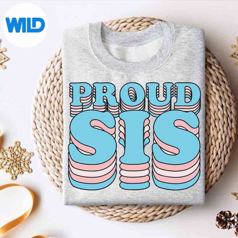 Transgender SVG, Transgender Mtf Pride Sibling Sister Proud Trans Sis ...