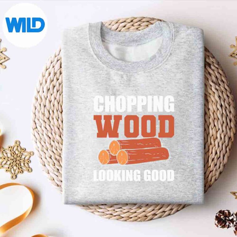 Chopping SVG, Chopping Wood Looking Good Wood Carver SVG - WildSvg