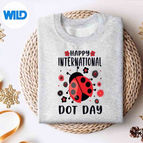 Dot Day SVG, Dot Day Ladybug Happy International Dot Day SVG - WildSvg