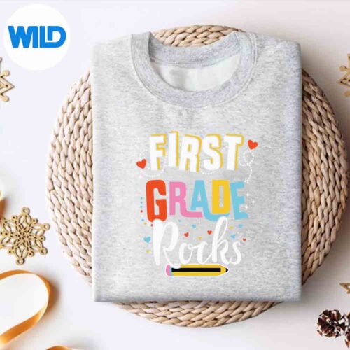 First Grade SVG, First Grade Rocks Back To School Teacher Student SVG ...
