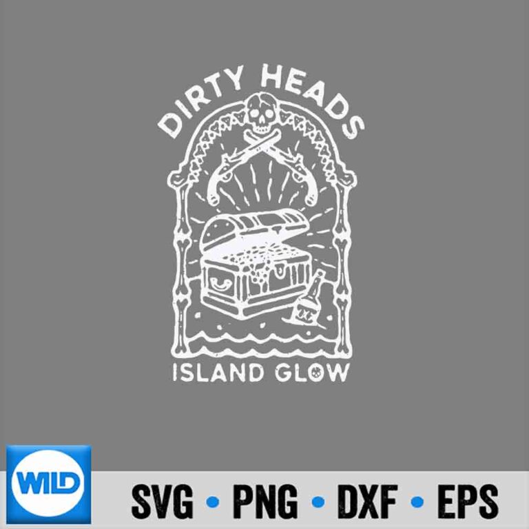 Dirty SVG, Heads Dirty Island Glow Vintage SVG - WildSvg