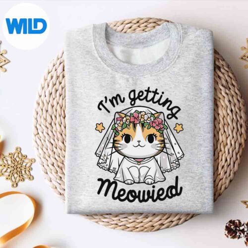Kawaii SVG, Im Getting Meowied Bridesmaid Bachelorette Party Kawaii Cat ...