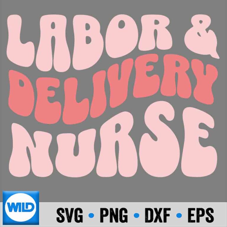 Nurse SVG, Labor And Delivery Nurse Ld SVG - WildSvg