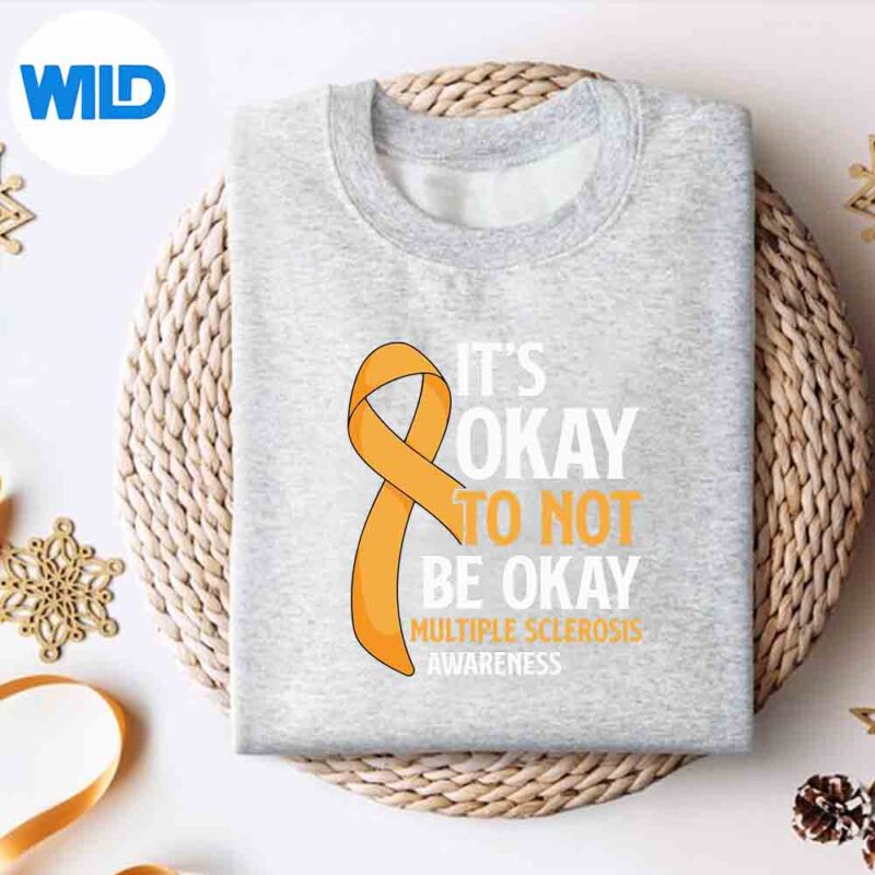 Multiple Sclerosis SVG, Multiple Sclerosis Awareness Orange Ribbon Cute ...