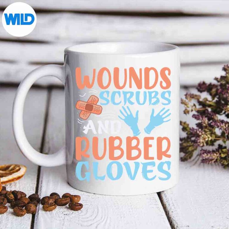 Nurse SVG, Wounds Scrubs Rubber Gloves Nurse Wound Care Nursing SVG ...