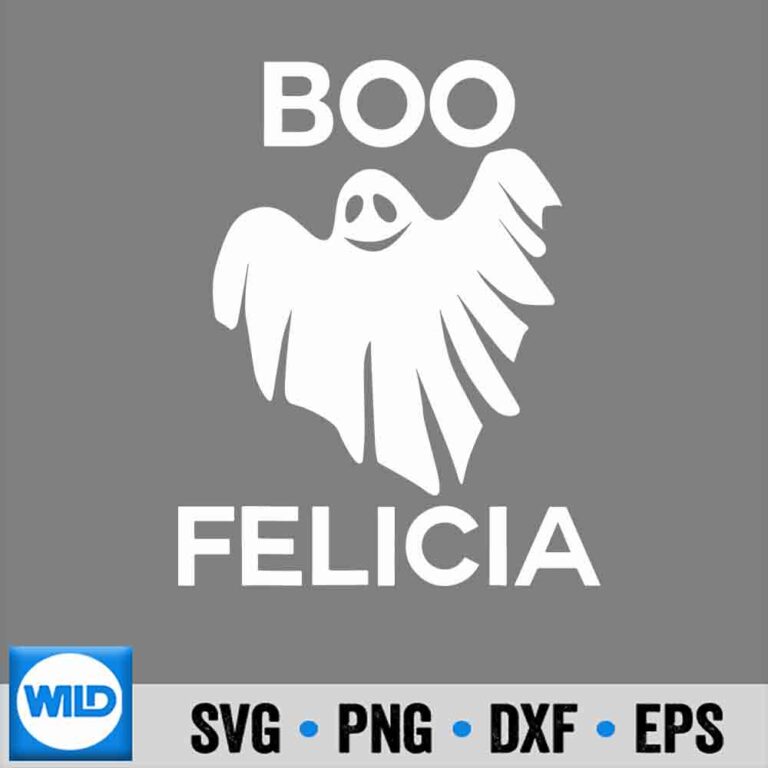 Skeleton SVG, Boo Felicia Halloween Vintage SVG - WildSvg