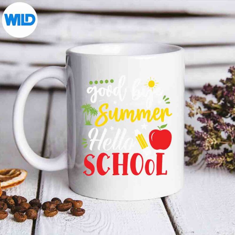 Back To School SVG, Goodbye Summer Hello School Back To School Student ...