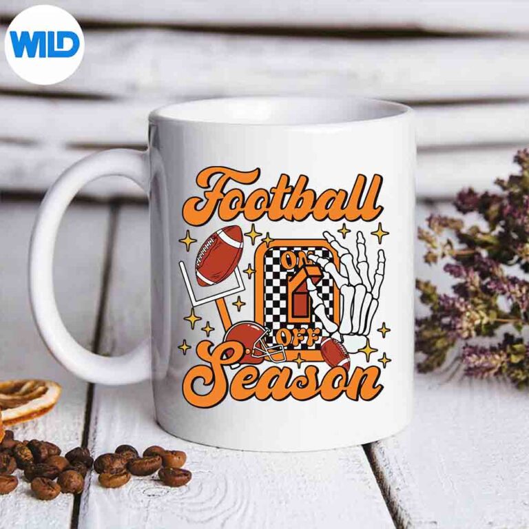Skeleton SVG, Groovy Football Season On Off With Skeleton Hand SVG ...
